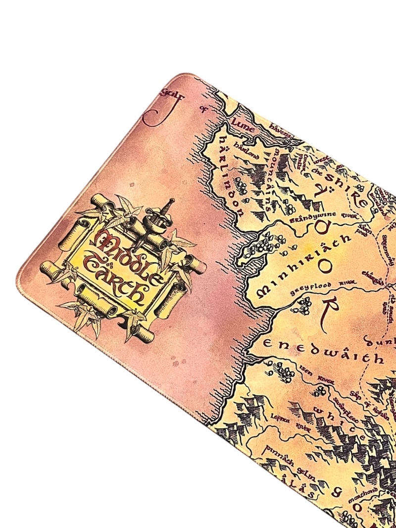 Lord of the Rings Map of Middle Earth 80CM Gaming Mouse Pad | Shopee ...