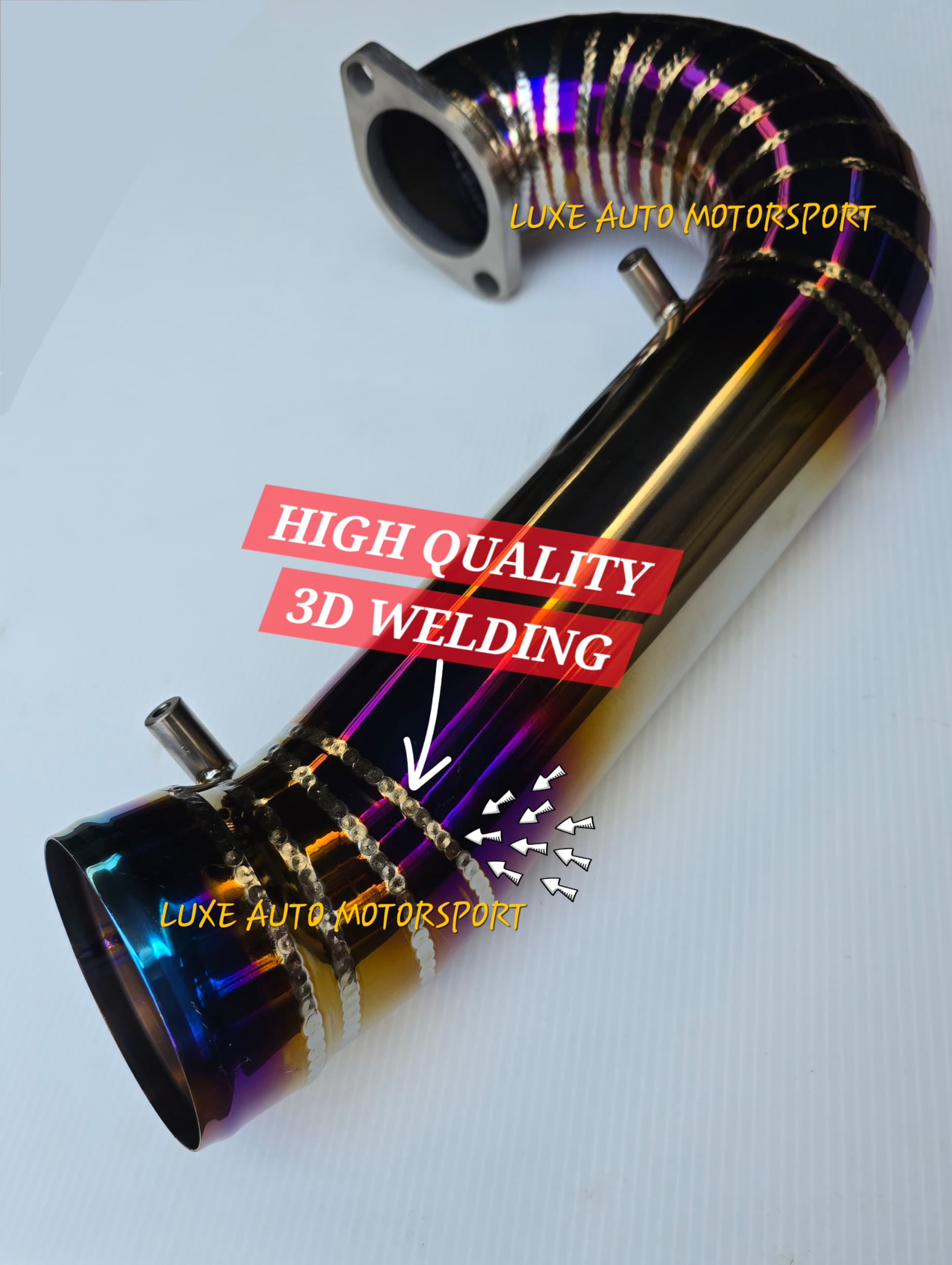 100% Honda Civic FL5 Turbo Inlet Pipe Titanium (High Gred) | Shopee ...