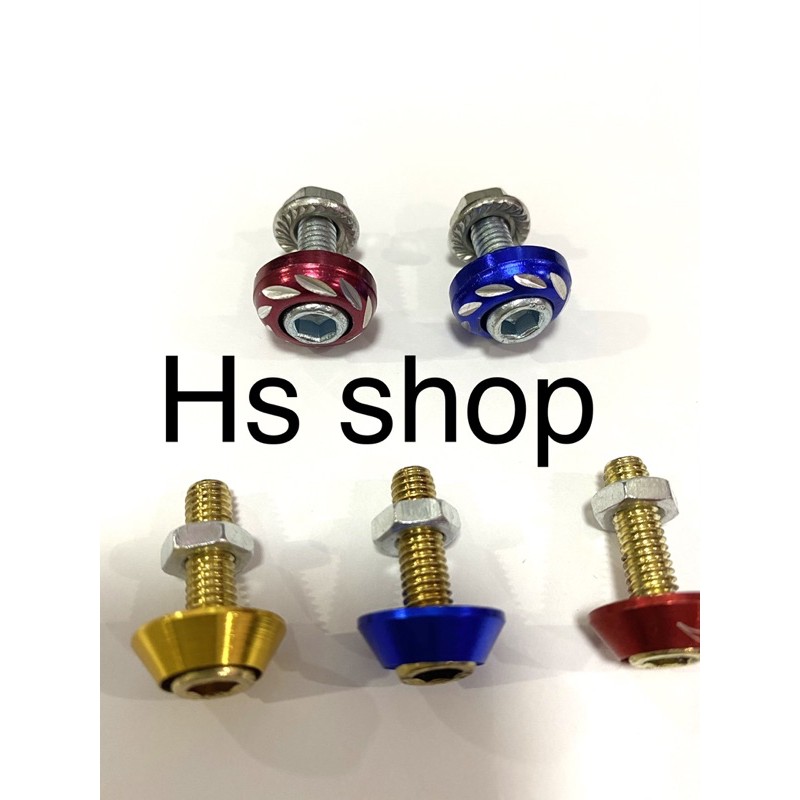 M6 NUMBER PLATE SCREW MOTOR ALLEN KEY NUT SKRU LESEN PLATE MOTORCYCLE ...