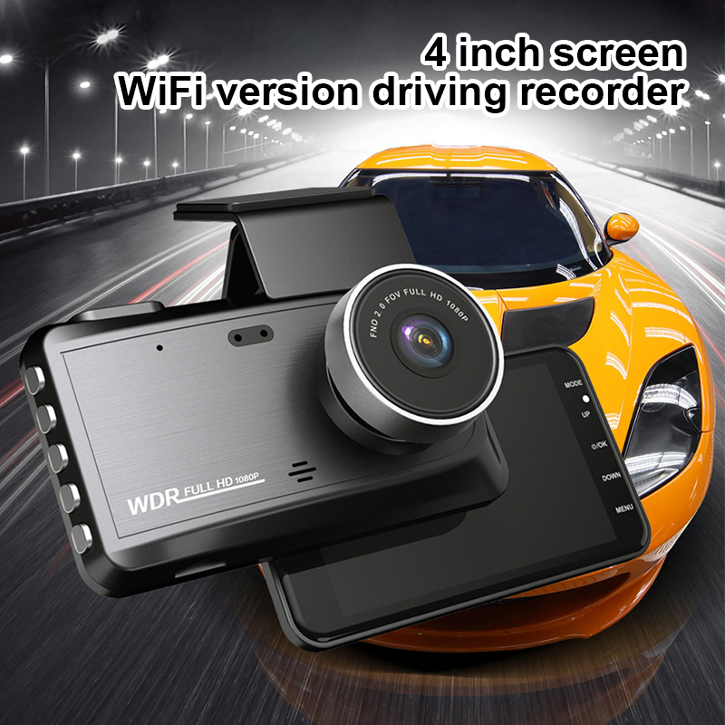 Dash Cam Car Recorder Front and Rear WiFi Dual Channel Recording Full ...