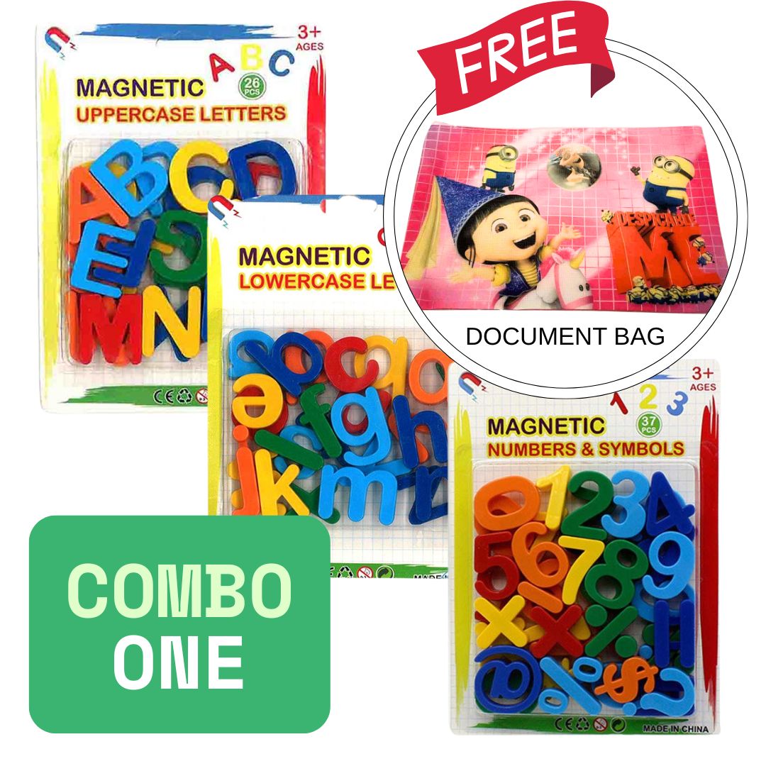 Magnetic Letters Numbers Alphabet ABC 123 Fridge Magnets Uppercase ...