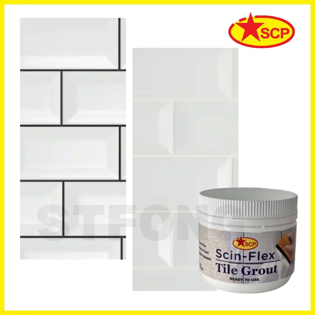 SCP SCIN-FLEXTILE GROUT 750GM (WHITE) GUM TILES | Shopee Singapore