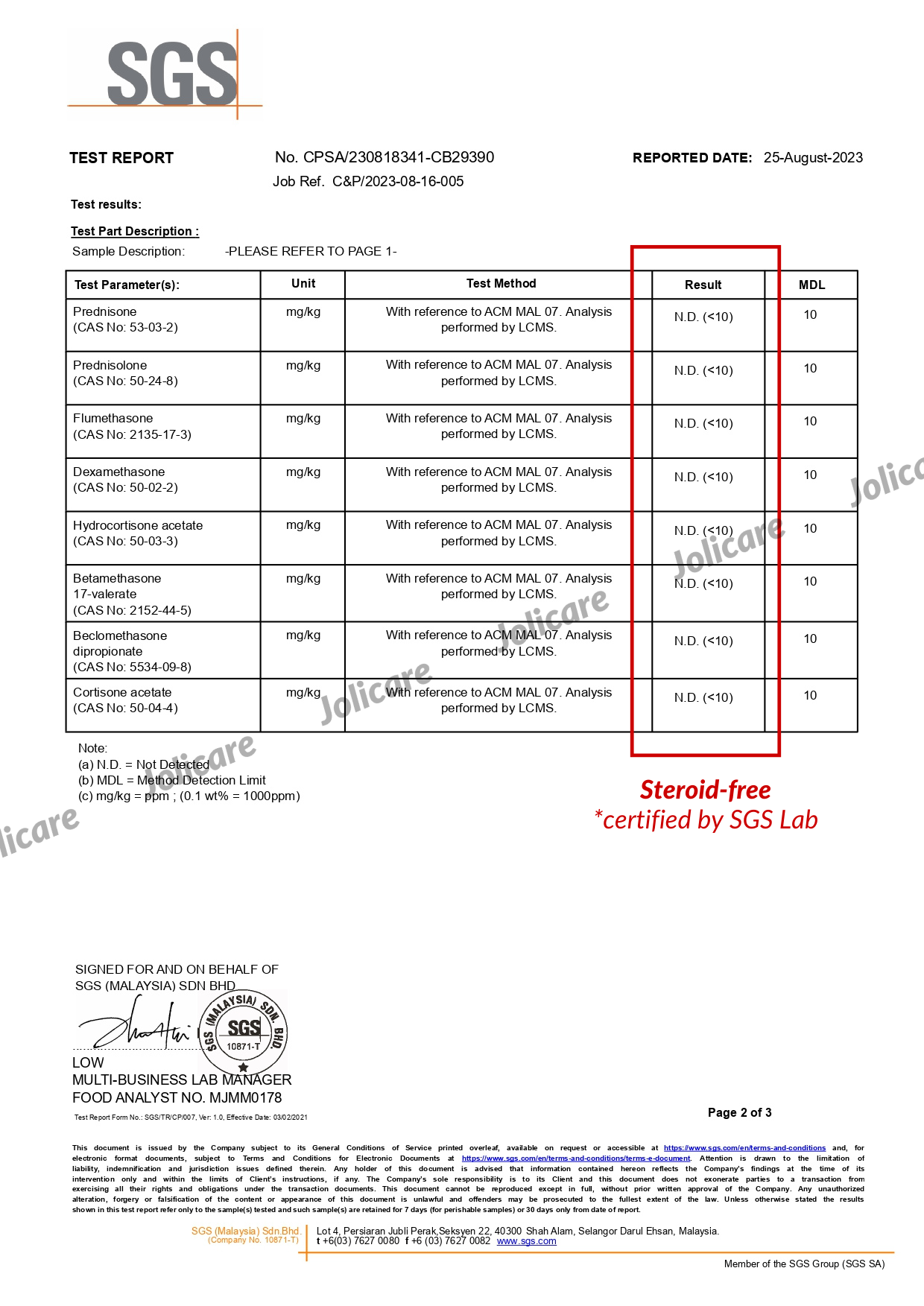 Jolicare Cream - Herbal Repair For Dry Itchy and Sensitive Skin | Baiki ...