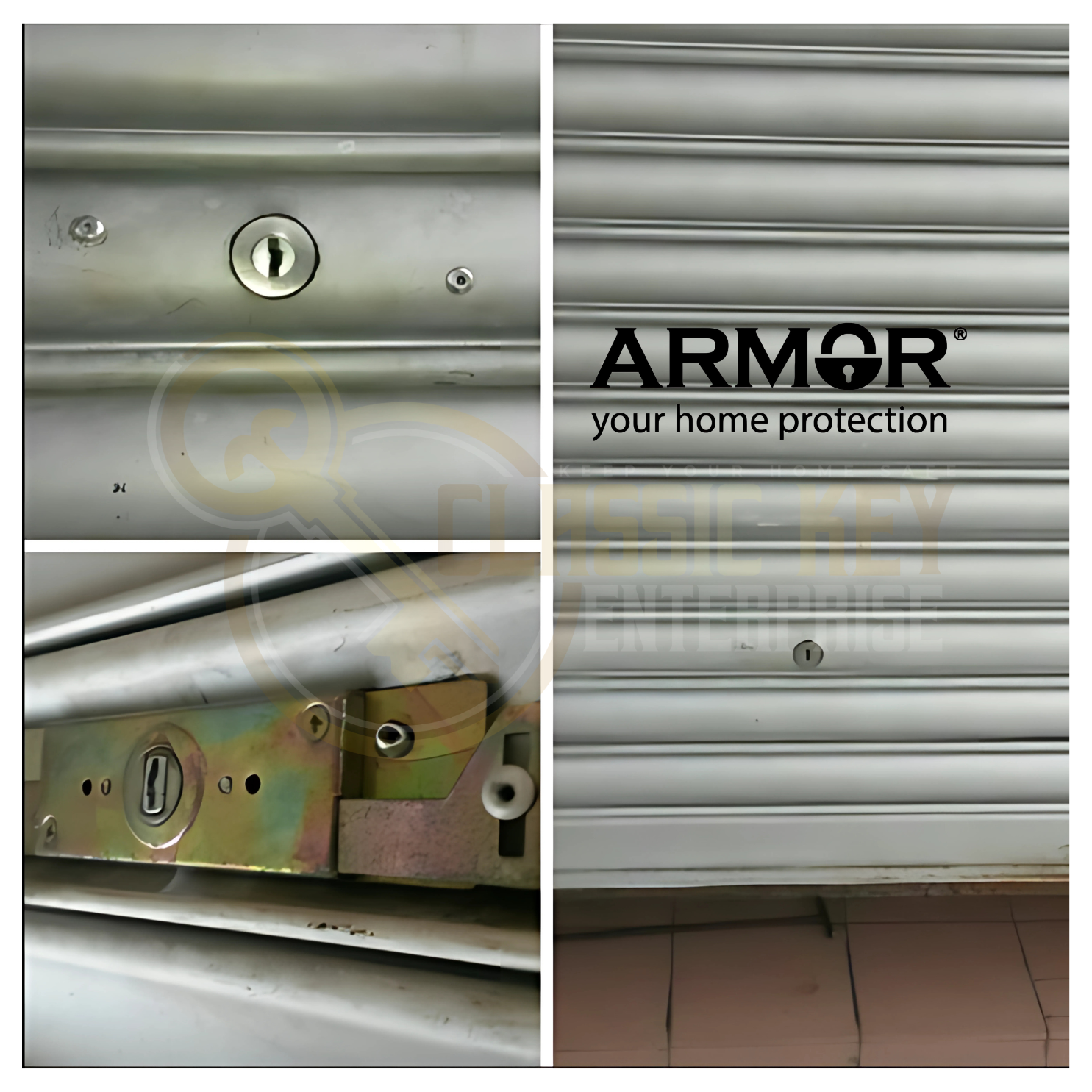 Armor Roller Shutter Centre Lock Set With 2 keys | Shopee Singapore