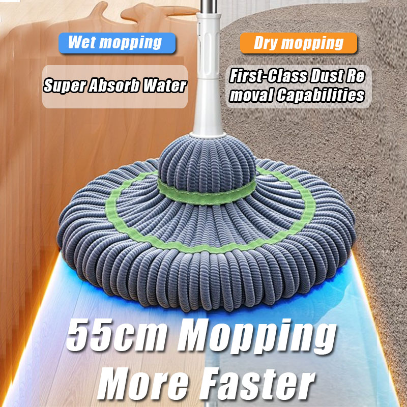 Mop Magic Pull Squeeze Cleaning Tool Household Hand-Free Rotating Floor ...