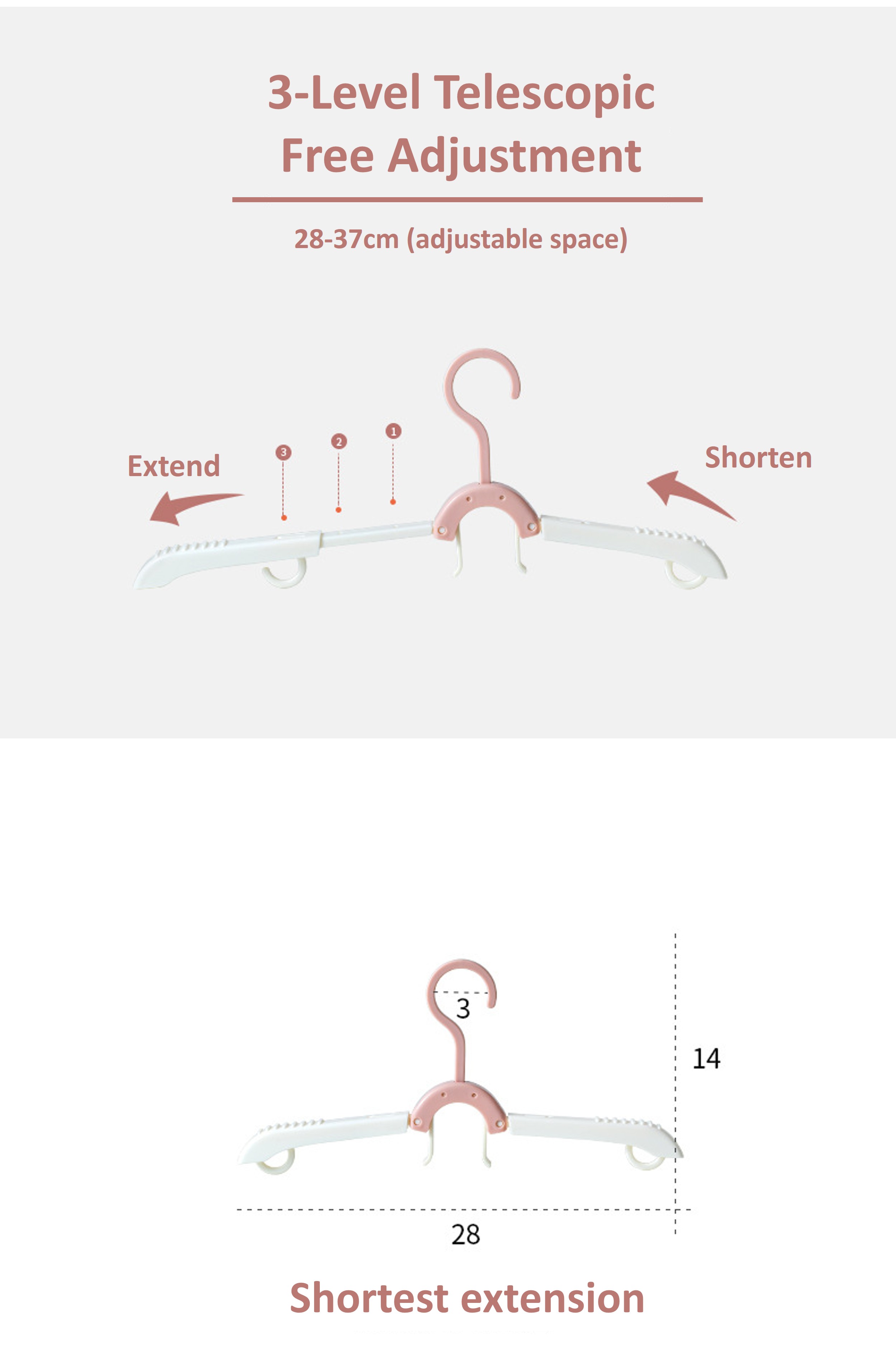 Premium Quality Extendable Folding Clothes Hanger Suitable for Travel ...