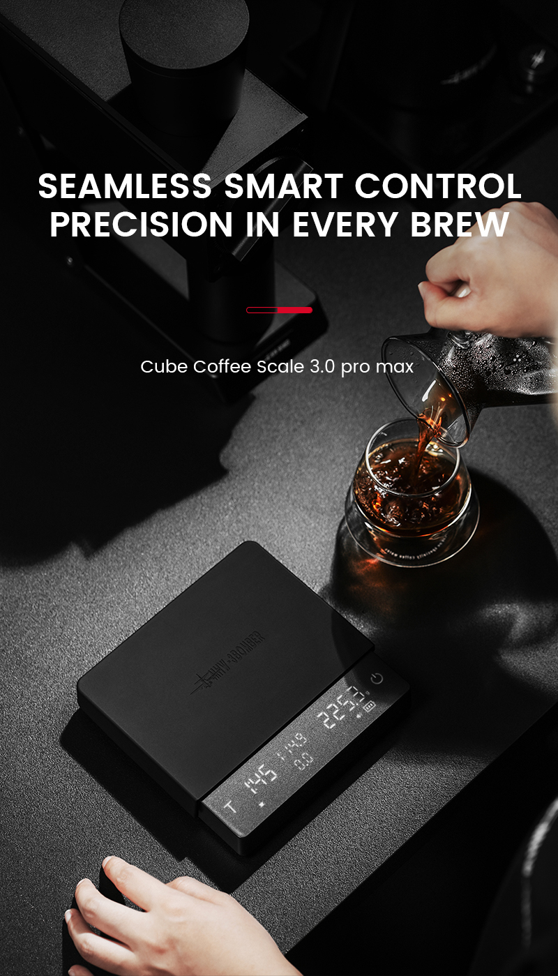 MHW-3BOMBER Cube Coffee Scale – 3.0 Pro Max | Rechargeable Espresso Drip Scale with LED Display ...