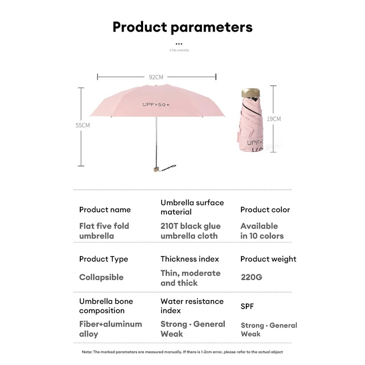 Stylish Mini Folding Umbrella - Lightweight, Waterproof & UV-Proof ...