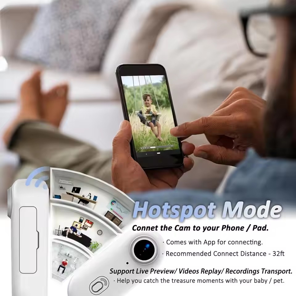 New 1080P Mini Action Camera Magnetic Wearable Cam 2Kwith Waterproof ...