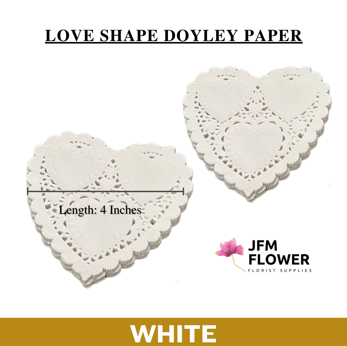 [RM1.30/PKT] +-100PCS !! Heart Shape White Dolly Paper/Doilies for Cake ...