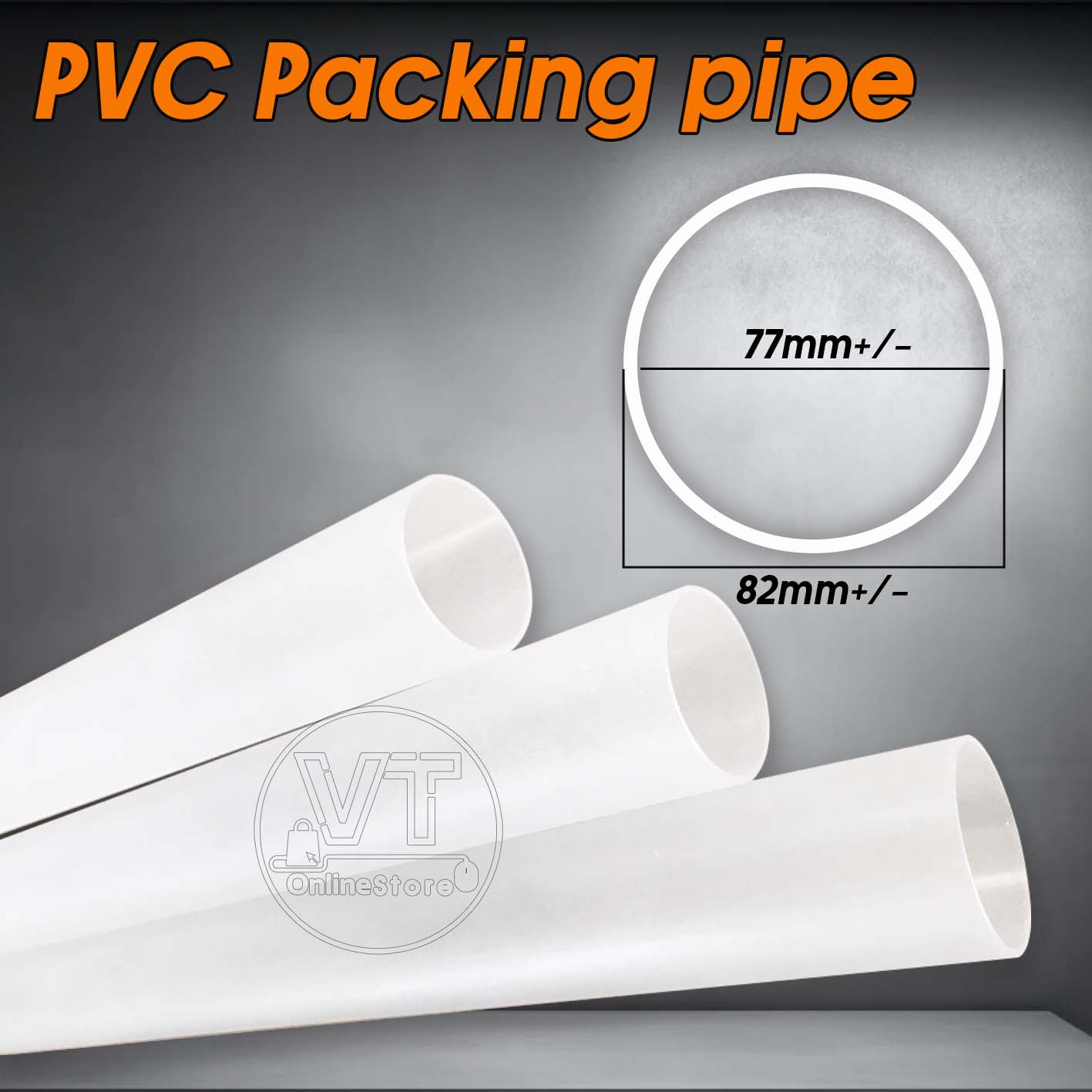 PVC Pipe Packing Pipe 8cm (80mm) | Shopee Singapore