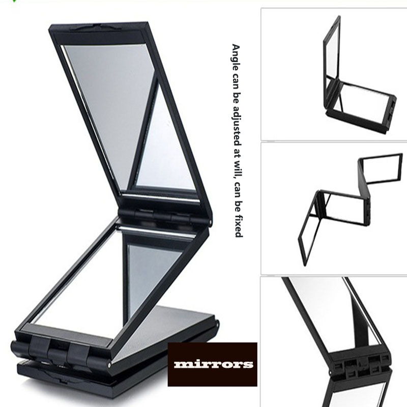 Folding four-sided mirror Portable multi-angle beauty mirror can cut ...