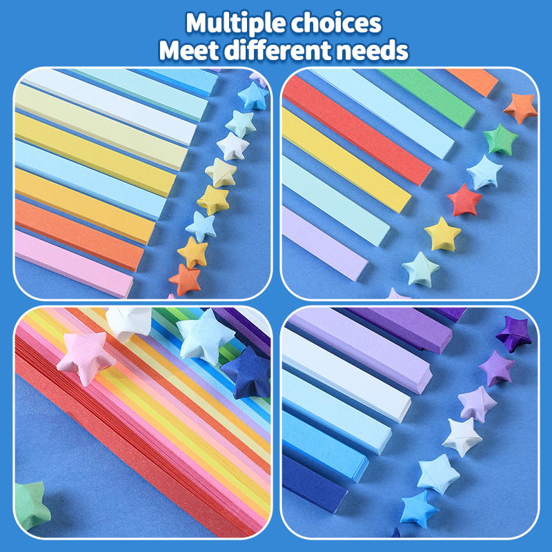 540PCS Star Paper Strips Lucky Star Paper Handcraft Origami Paper ...
