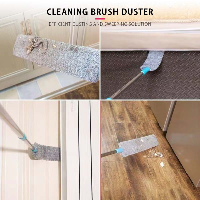 EXTANDABLE REACH 》Microfiber Gap Cleaning Duster Bed Bottom Dust ...