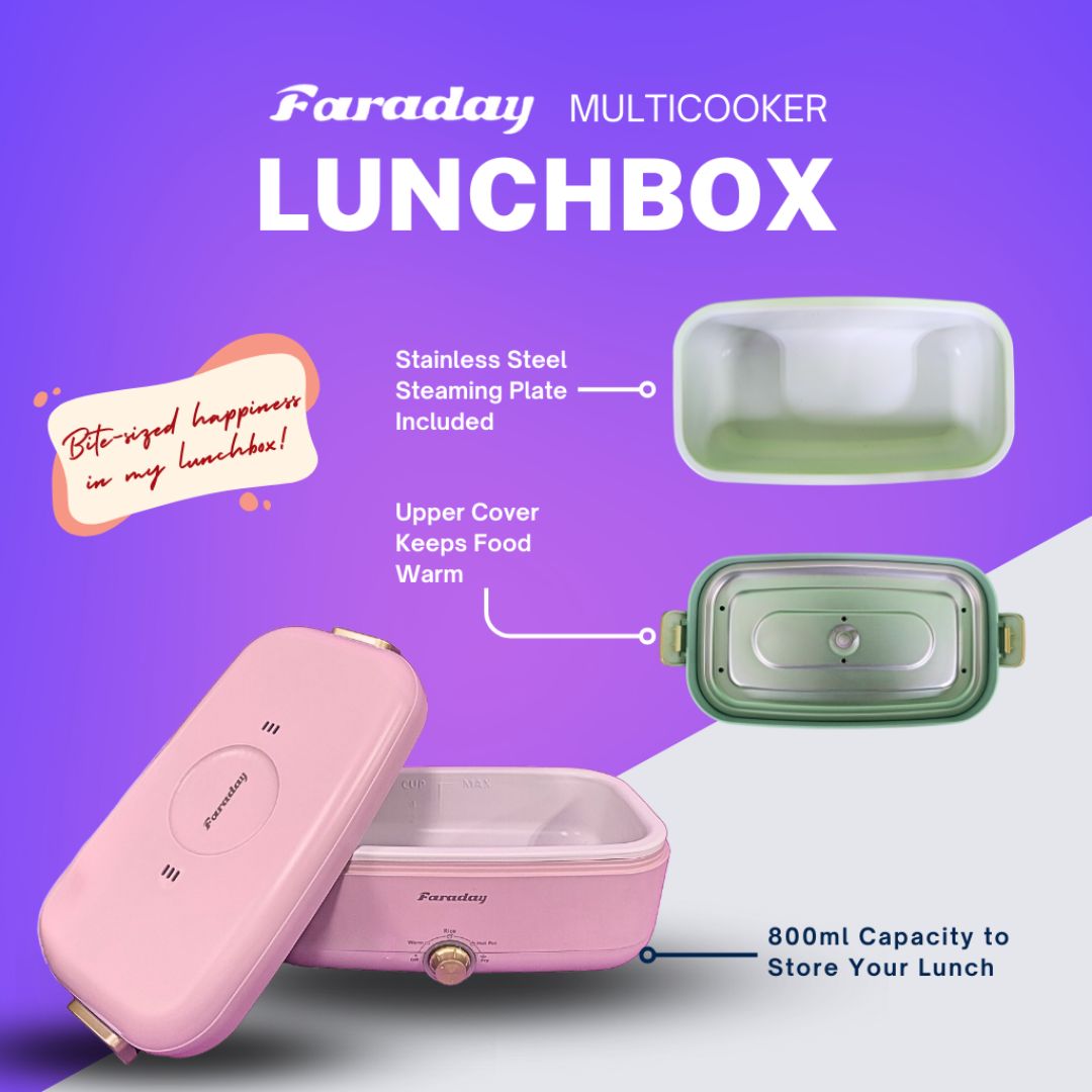 Trio Lunch Box Steamer TLBS-24 (2.4L) / Faraday 0.8L Lunch Box FLB-08 ...