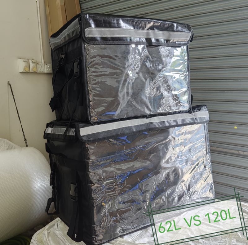 120L super big size food delivery bag parcel delivery bag no sling belt ...