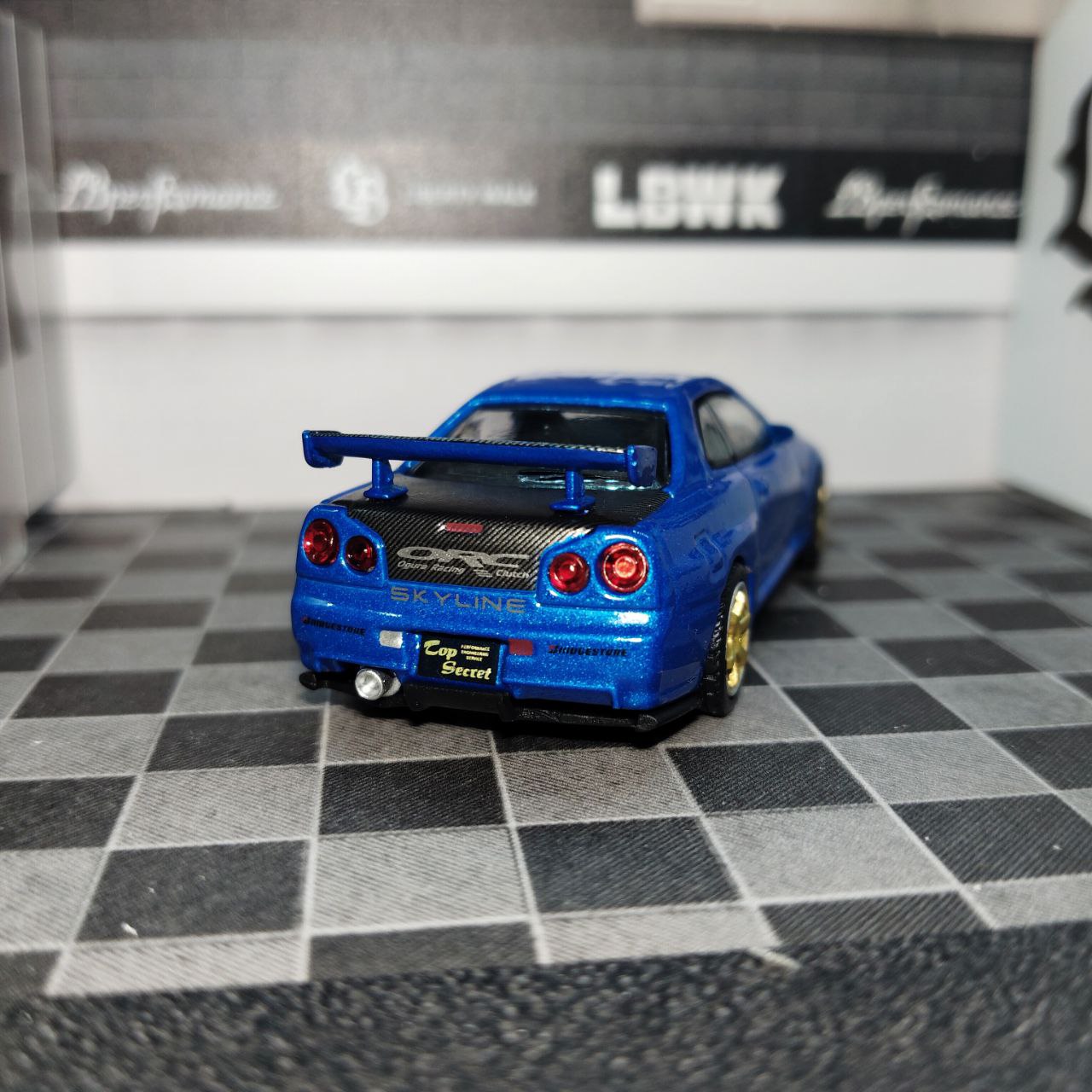 Mini GT Nissan Skyline GT-R R34 Top Secret Bayside Blue 531 Sealed ...