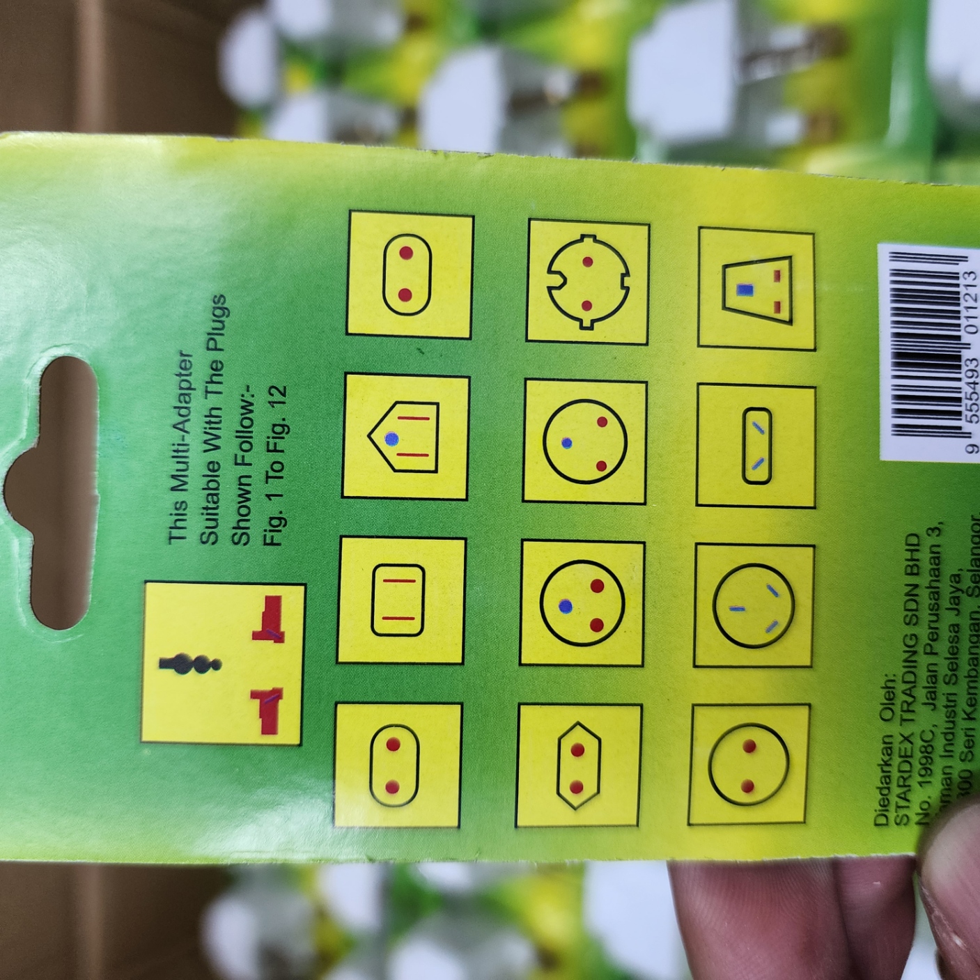 EUROSAFE Universal adapter plug adapter 2 pin plug adapter to Multi Pin ...