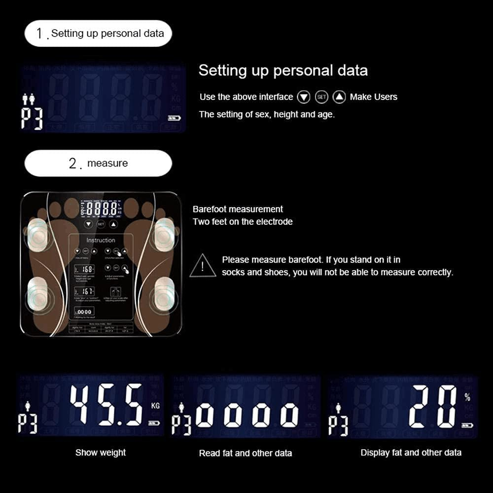 Precision Digital Body Scale - Accurate Weight Measurement with LCD ...