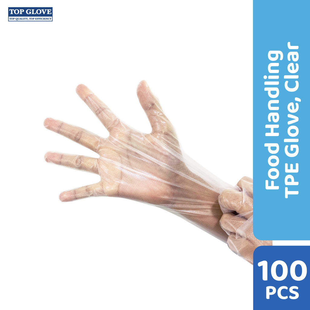 Top Glove TPE Disposable Gloves for Food Handling – Thermoplastic ...