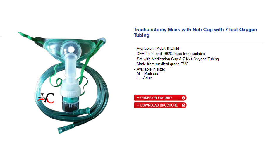 Tracheostomy Mask Adult/Child with 7 Feet Tubing-1pc | Shopee Singapore