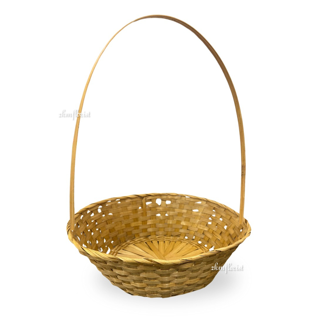 BASKET FRUIT with handle Hamper Rattan Basket Bakul Rotan Buluh ...