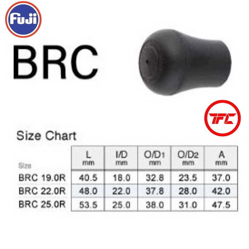 FUJI Rubber Butt Cap BRC Gimbal Butt Cap GRC ERC GC Economy Cover Rod ...
