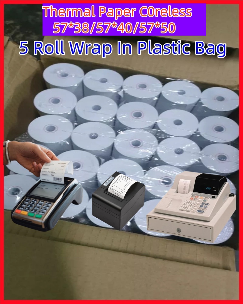 Credit Card Rolls Thermal Paper Receipt Thermal (100 Rolls) Per carton ...