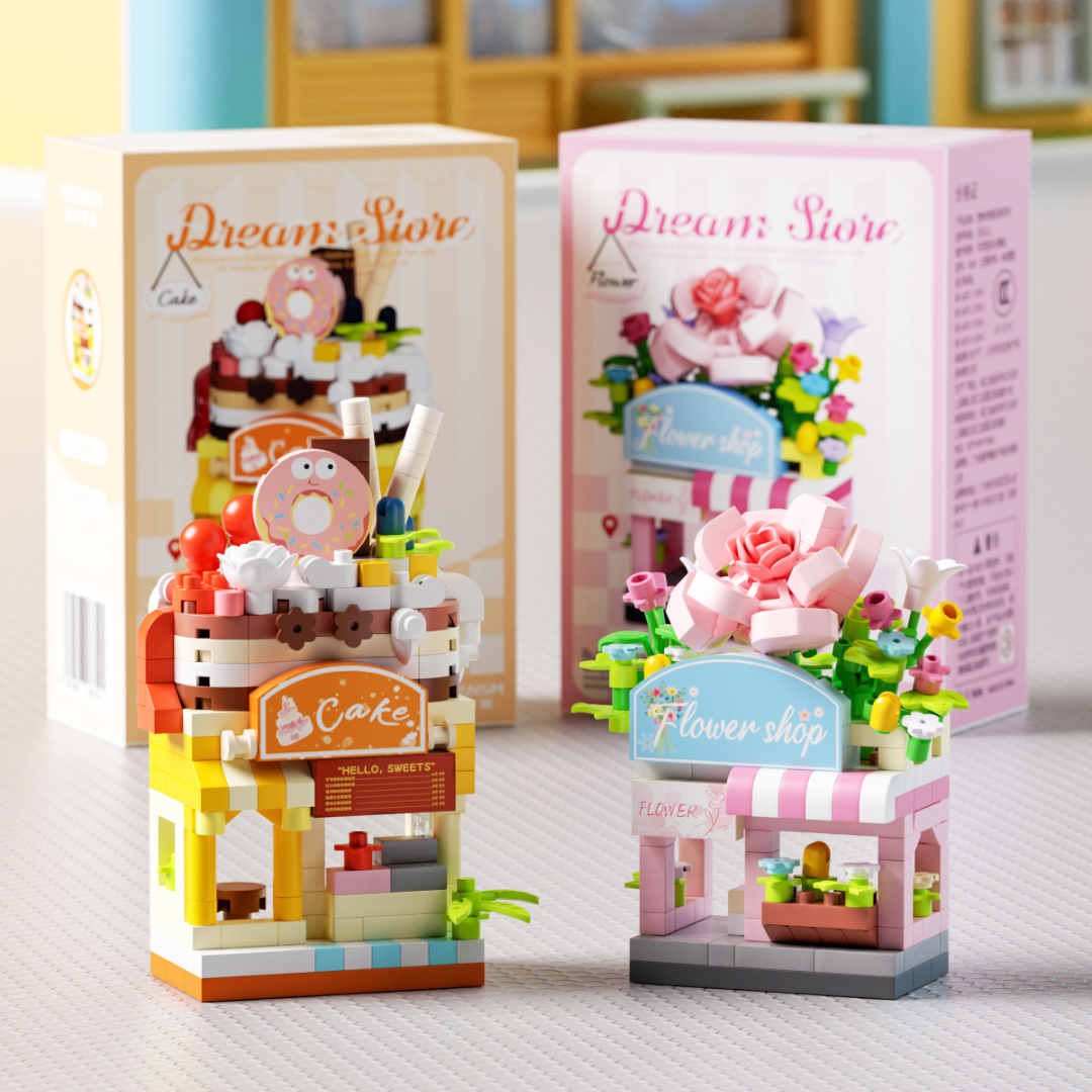 Mekansm Dream Store Mini Building Blocks Street View Bricks Assemble ...