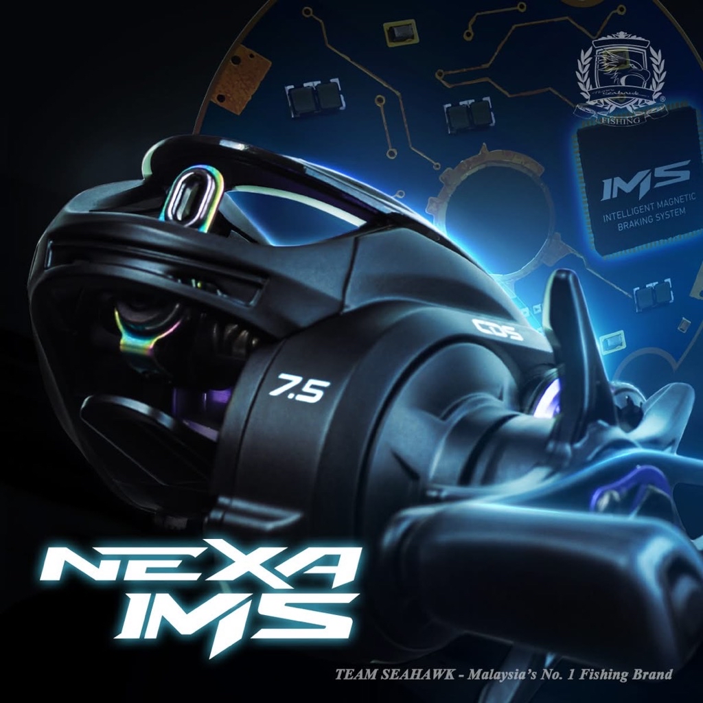 Team Seahawk NEXA IMS 60 HSL XHSL Baitcast Reel BC Baitcasting DC ...