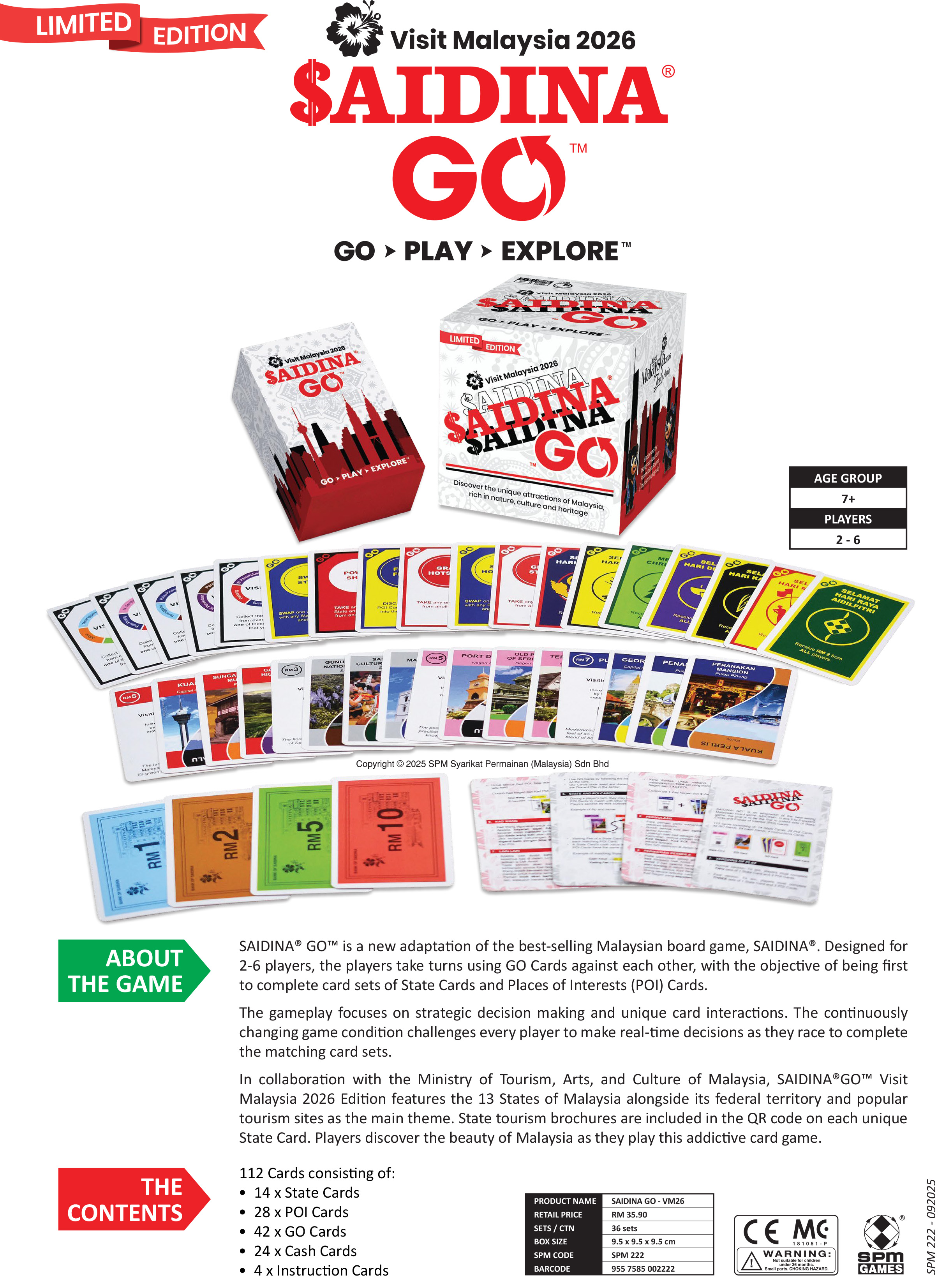 [LIMITED EDITION] SPM GAMES Saidina Go Visit 2026 | Shopee Singapore