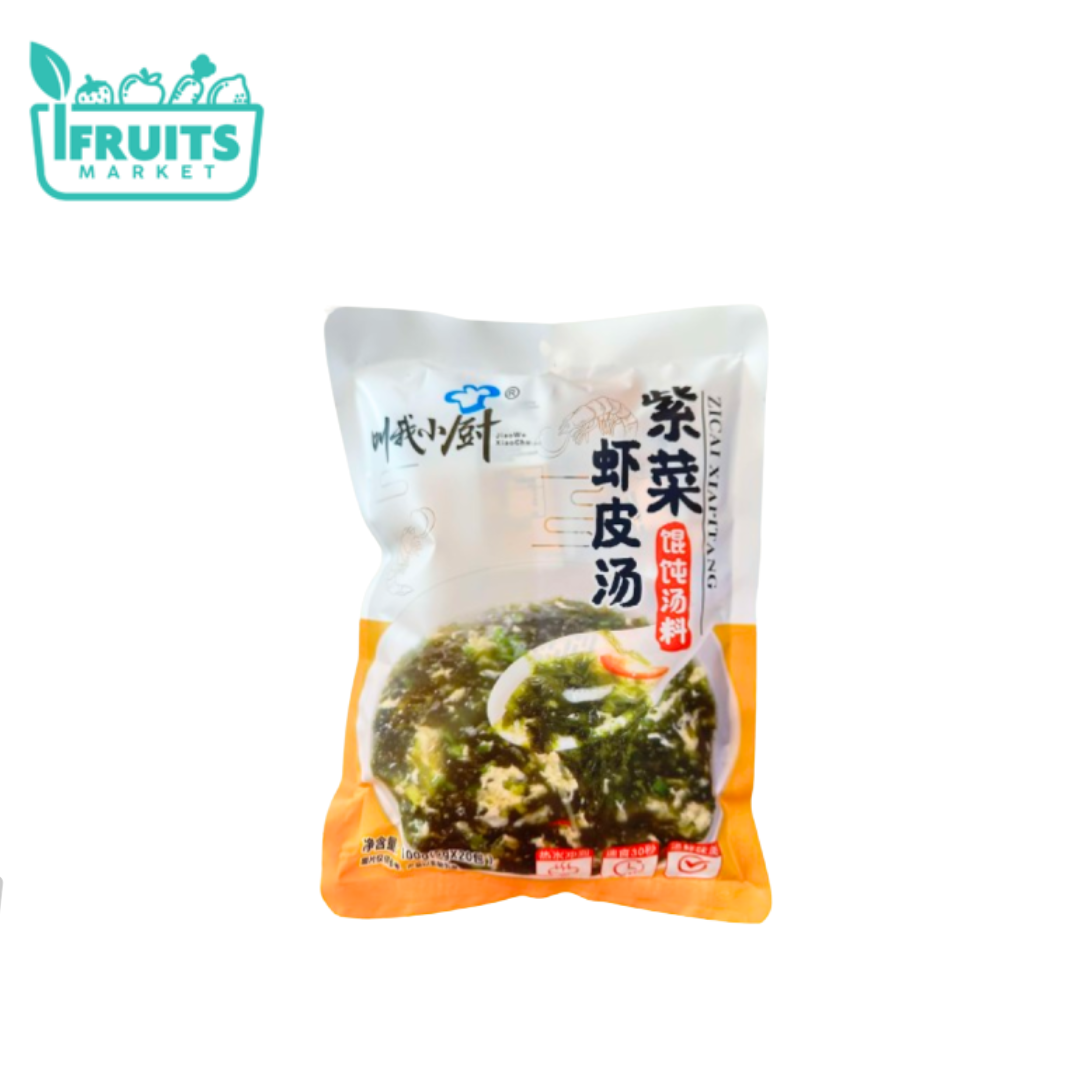 IFRUITS MARKET -Prawn Skin Soup With Seaweed 100gm (5gx20pcs) 紫菜虾皮汤 ...