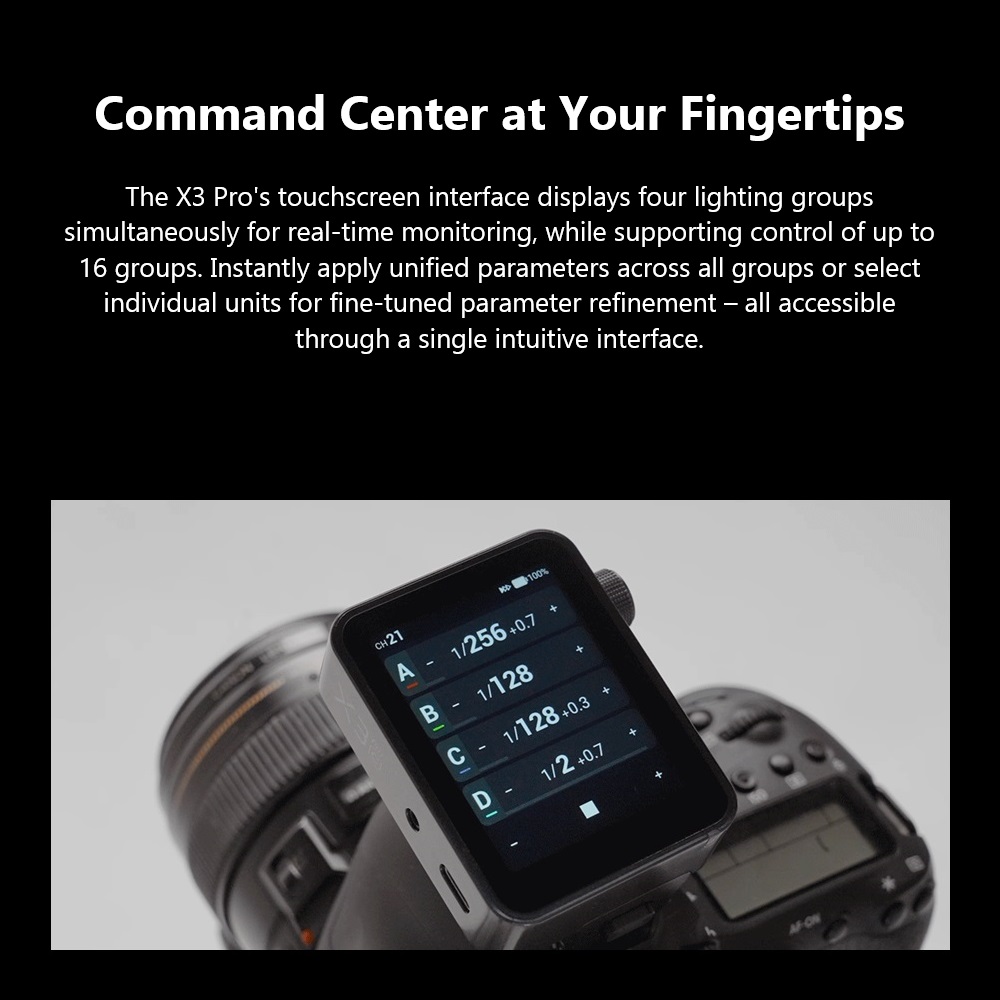 Godox X3Pro Touchscreen TTL Flash Trigger WITH Shutter Control & AF ...