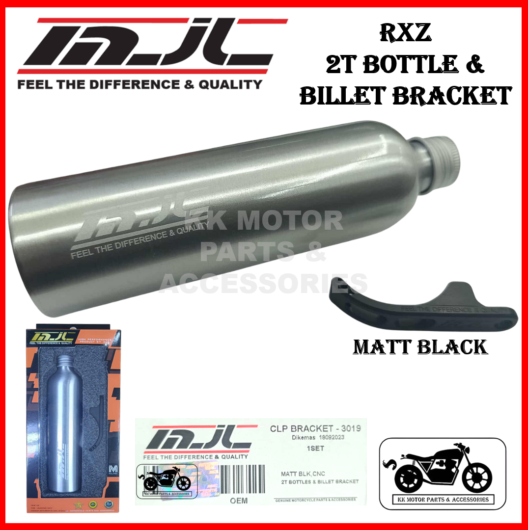 MJL 2T BOTTLE BOTOL & CNC BILLET BRACKET (GREY/BLACK/SILVER) 250ML ...