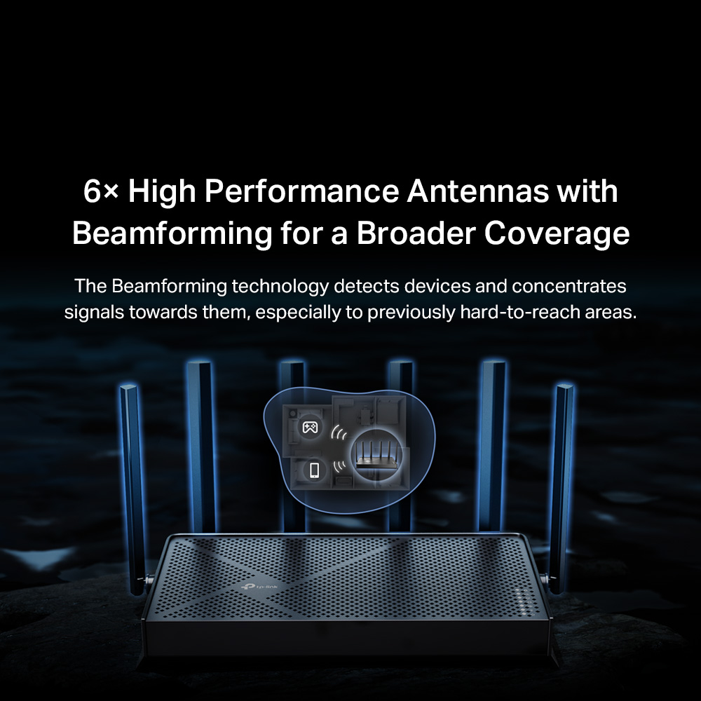 TP-Link Archer BE400 WiFi 7 BE6500 Dual Band Router Dual 2x 2.5G + 3x ...