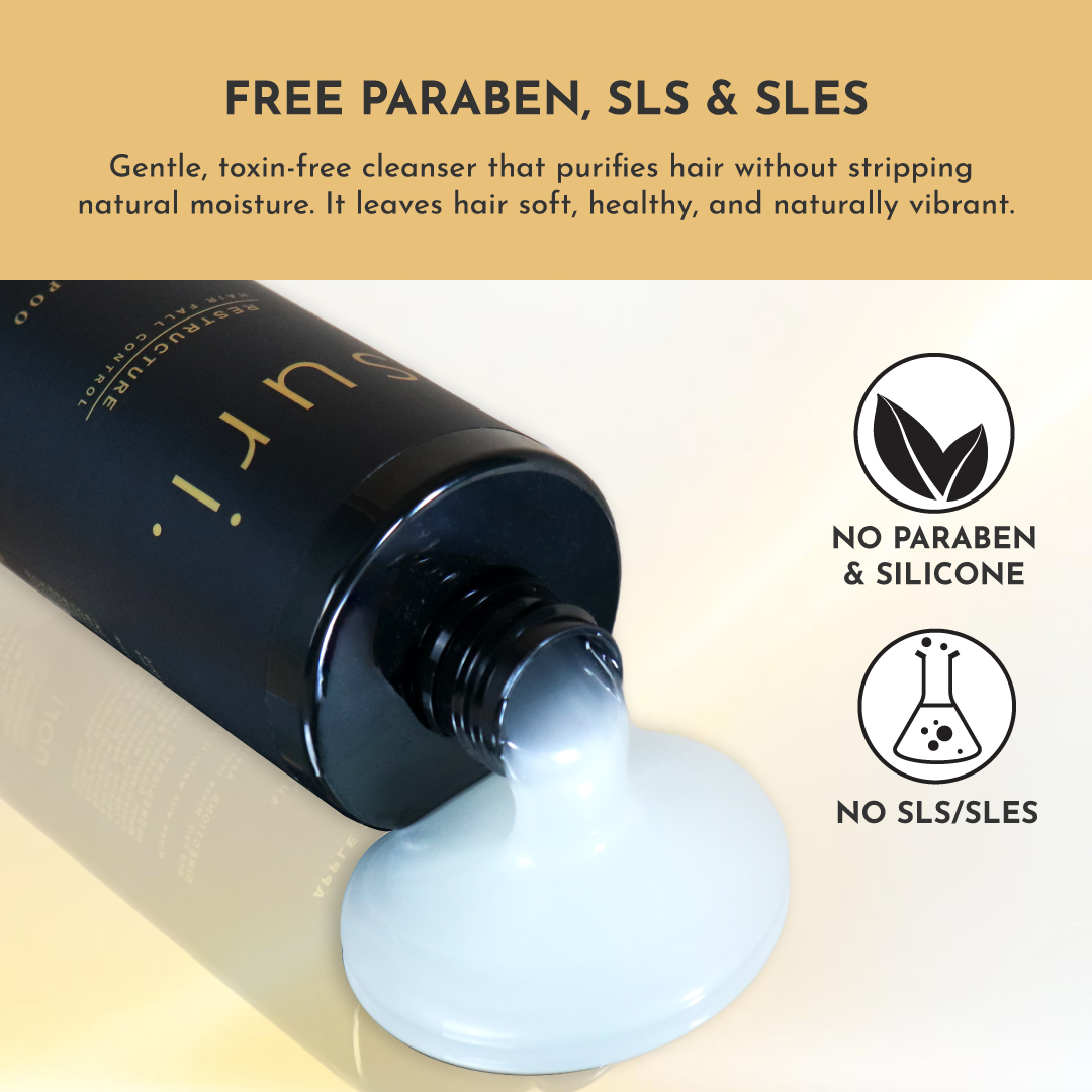 SURI Hair Fall Treatment Set Shampoo Conditioner Serum Anti Hair Loss ...