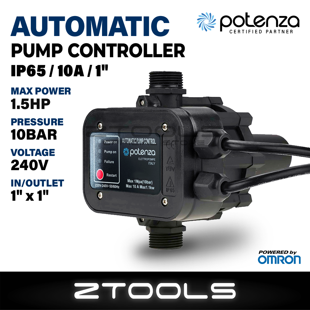 SHIMGE Automatic Pressure Controller 1.5HP Water Booster Pump Control ...