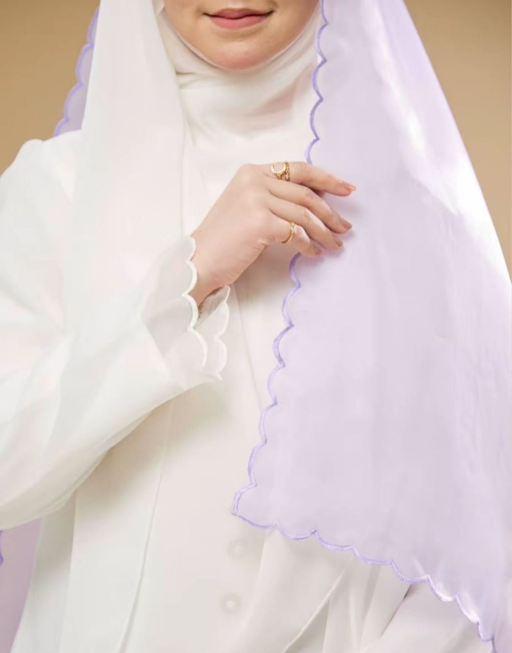 Shawl Organza Sulam Klasik Selendang Bahu Veil Organza embroidered ...