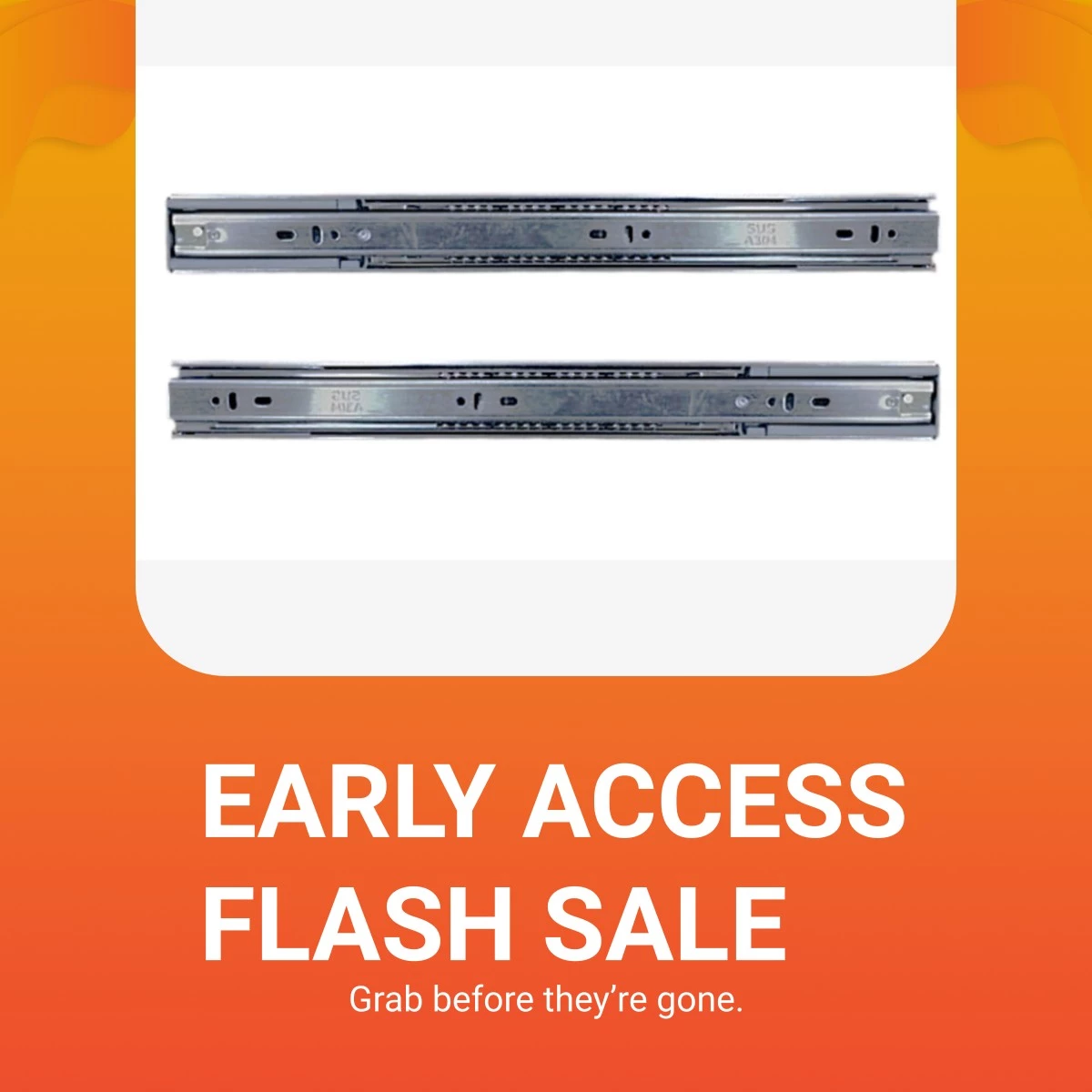 Stainless Steel Drawer Slide (Separable) Set 8020-SS 20 Inch | Shopee ...