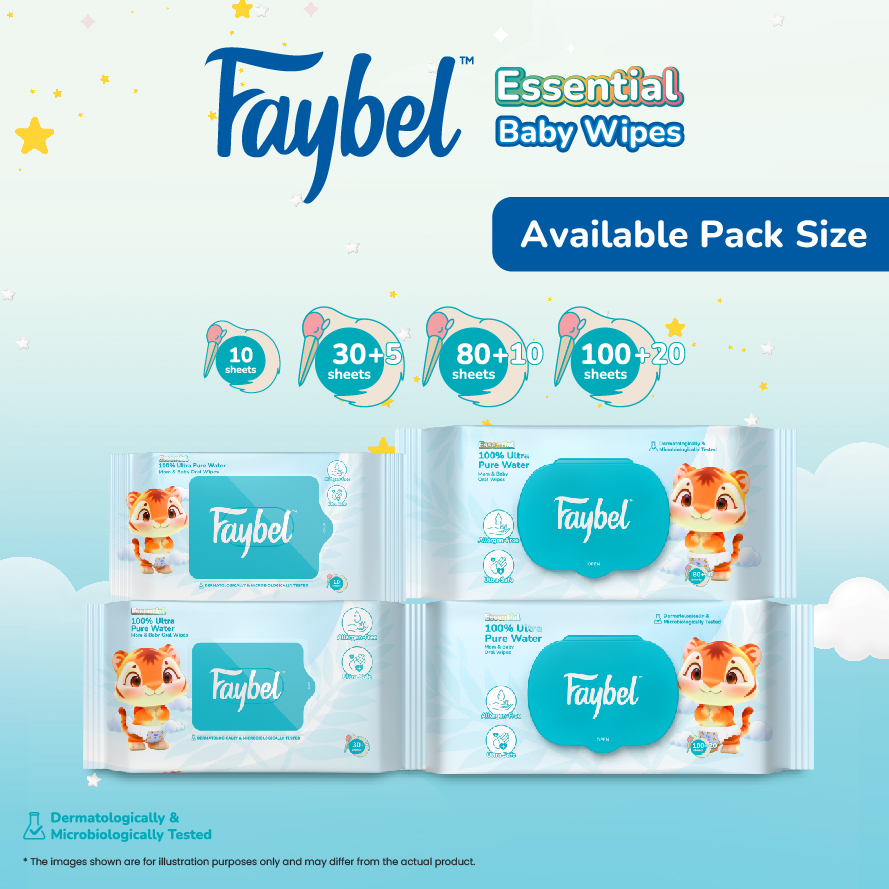 Faybel by Neutrovis Mom & Baby Essential Oral Wipes (100% Ultra Pure ...
