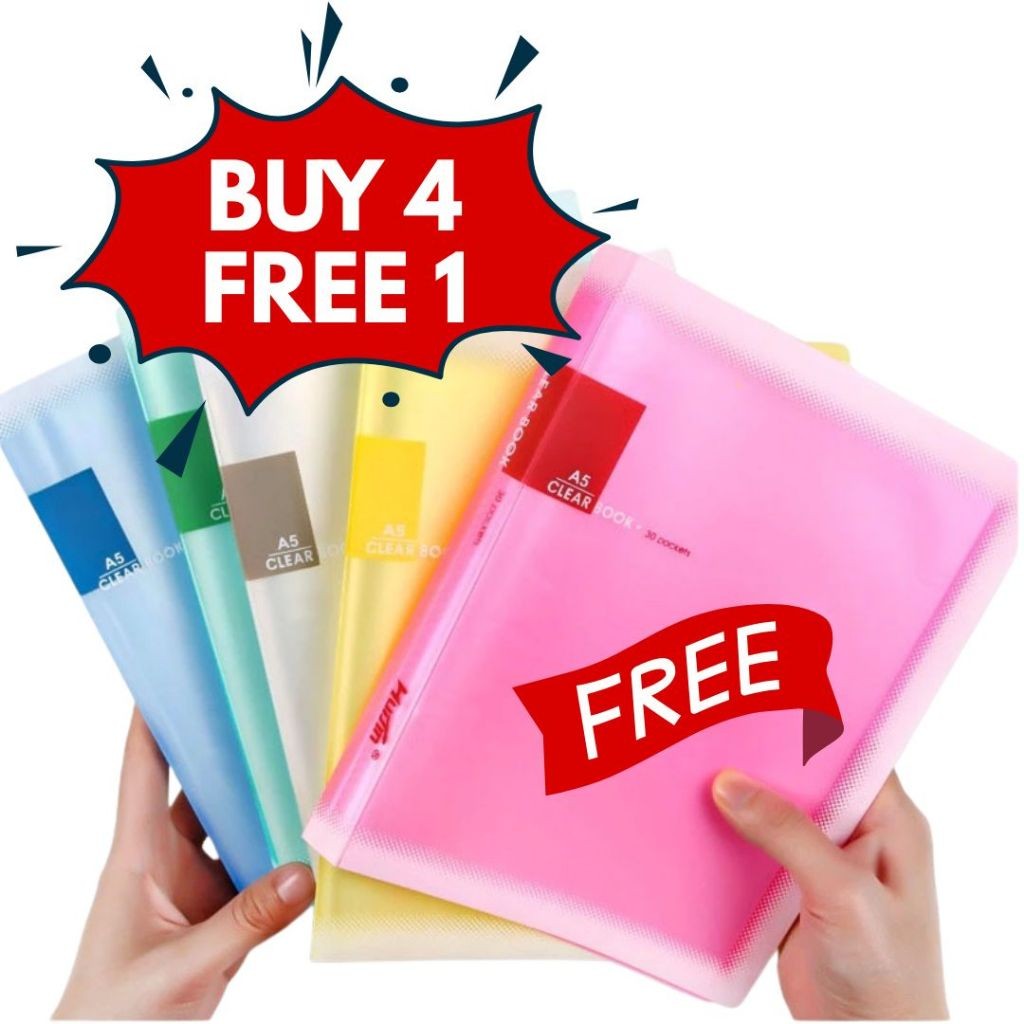 A5 Clear Book 20 / 30 / 40 Pocket / Clear Book / Clear Holder / Display ...