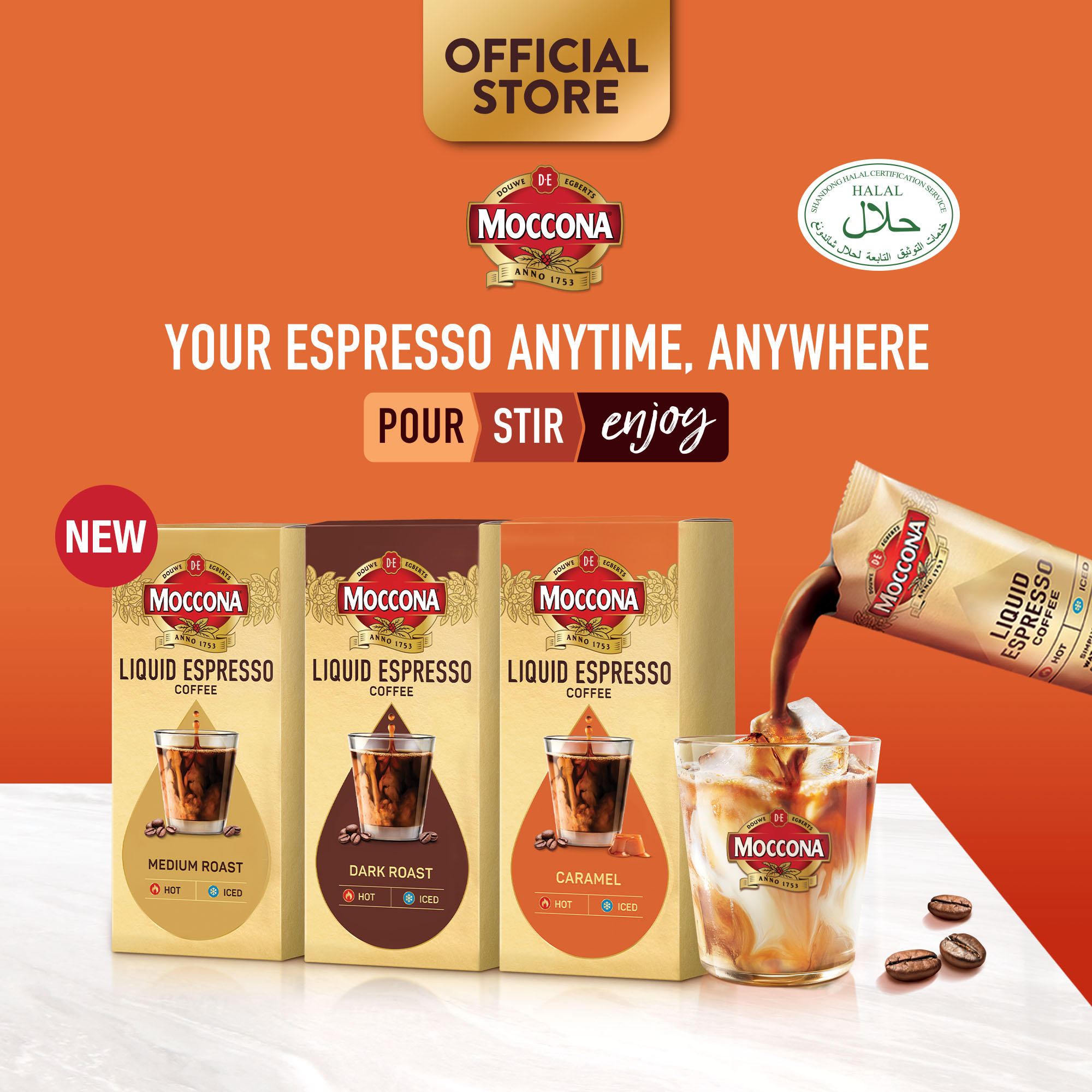 MOCCONA Liquid Espresso Coffee 8 sachets x 20ML [HALAL] | Shopee Singapore