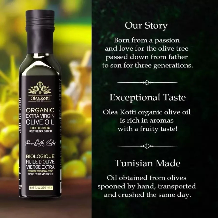 OLEA KOTTI Organic Olive Oil – High Polyphenol, Lowers Cholesterol ...