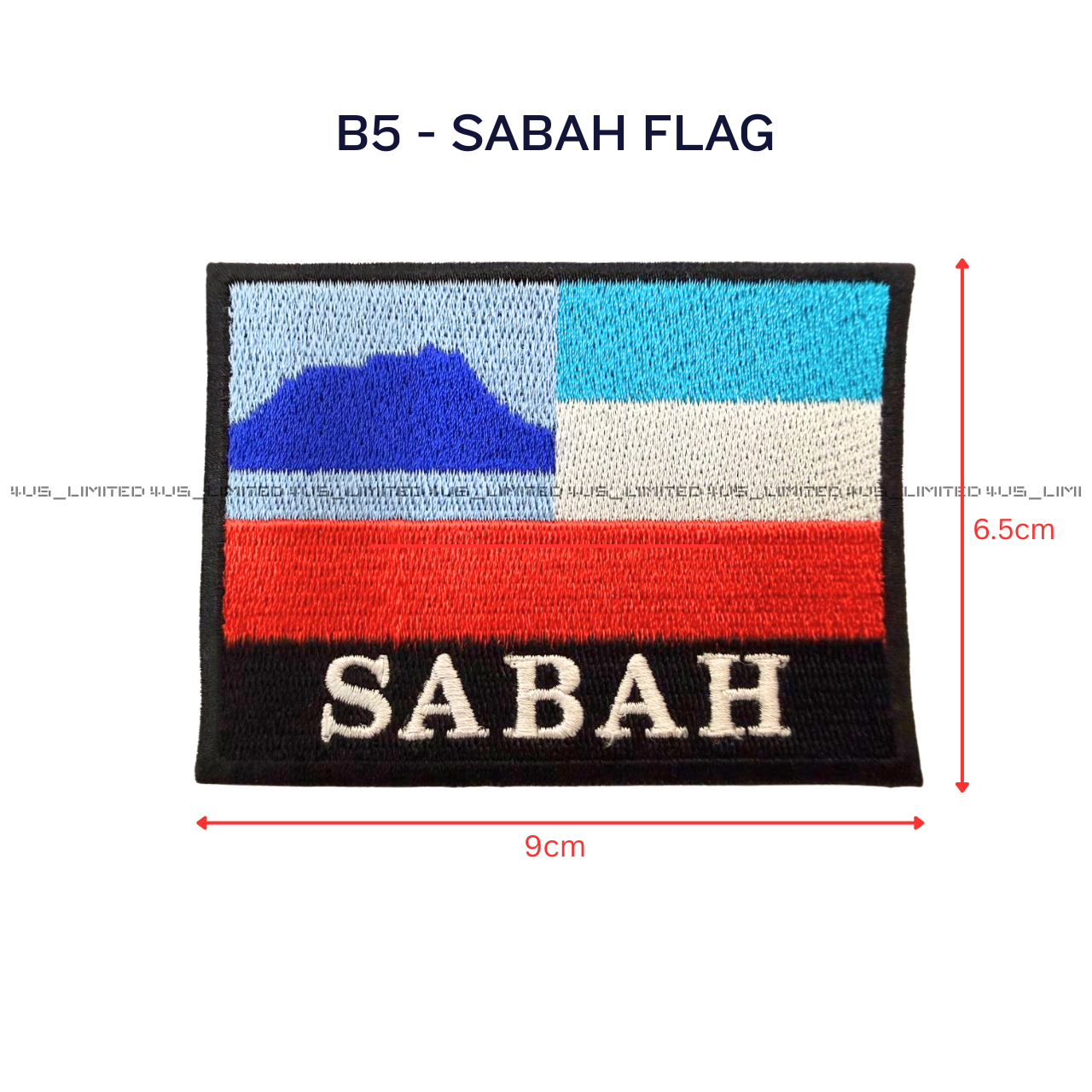 EMBROIDERY LOGO BADGES FLAG | SABAH FLAG | SARAWAK FLAG | JOHOR FLAG ...