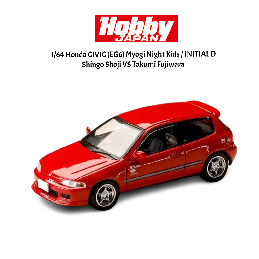 HOBBY JAPAN 1/64 Honda CIVIC (EG6) Myogi Night Kids / INITIAL D Shingo ...