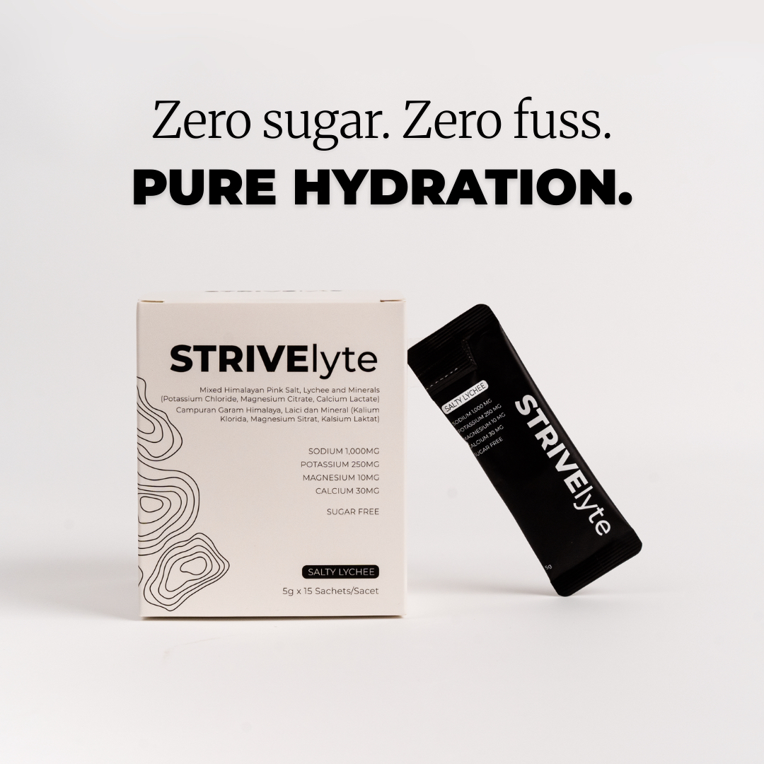 Strivelyte Electrolyte Hydration | Salty Lychee | Sugar Free | 15 ...