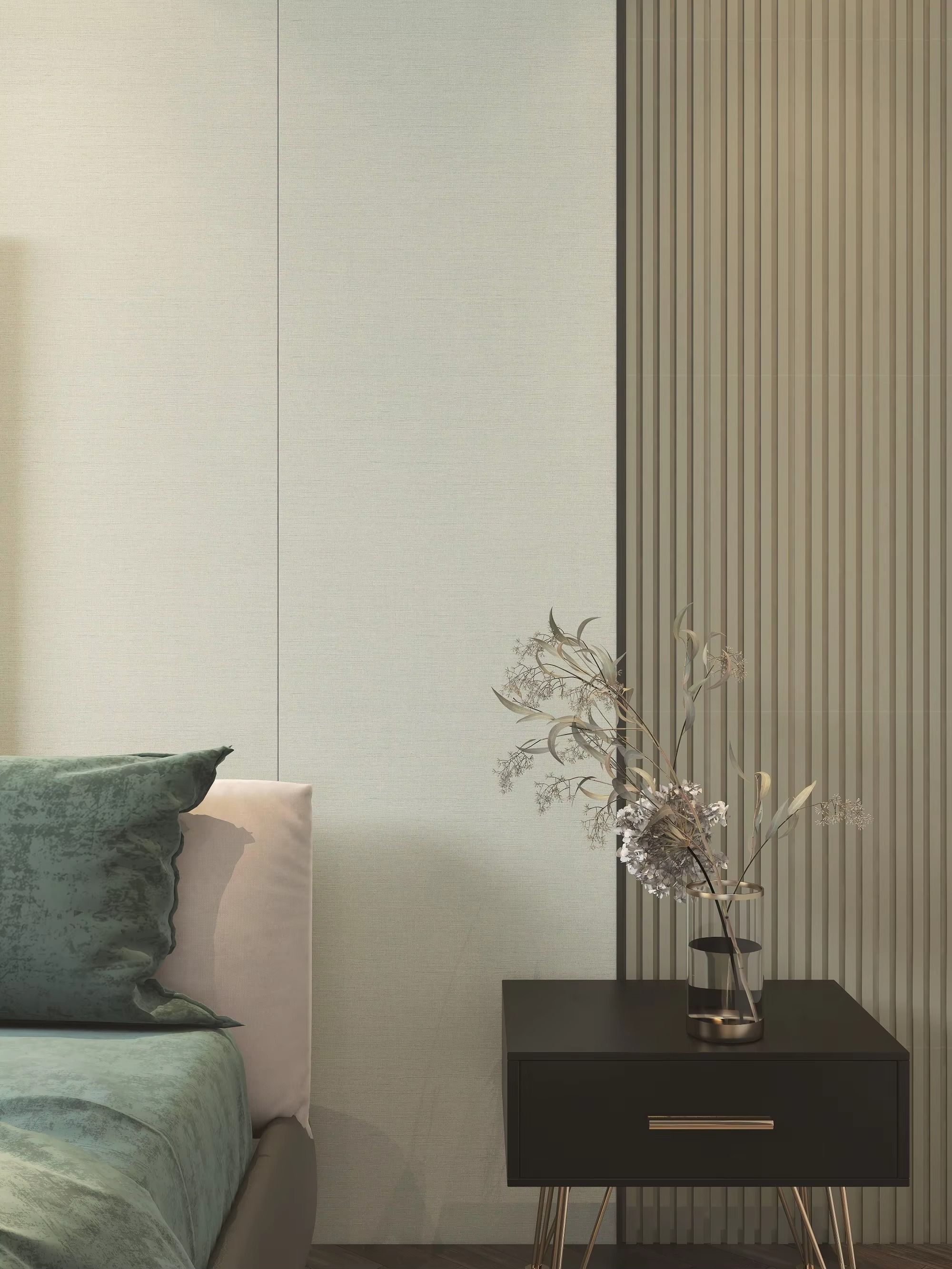 Kakideco 3 meter Fluted Panel Dinding Beralur Lembut Getah NBR Foam ...