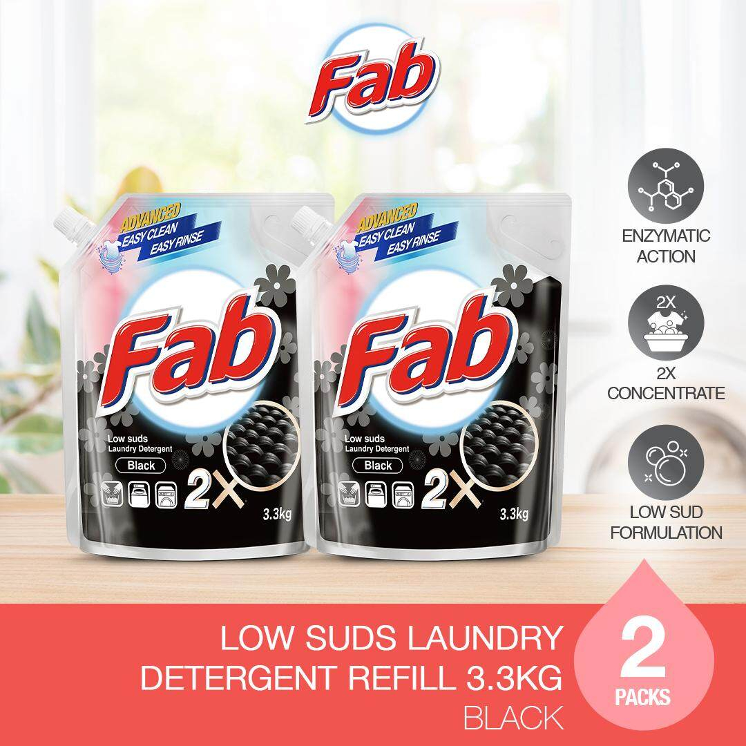 [TWIN PACK] Fab Laundry Detergent 3.3kg Refill | Shopee Singapore