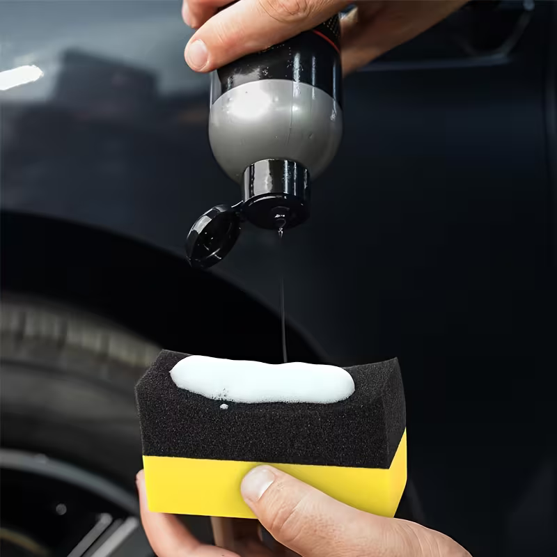 Tyre U Shape Sponge Waxing Arc Edge Sponge Span Cuci Tayar Kereta Car ...