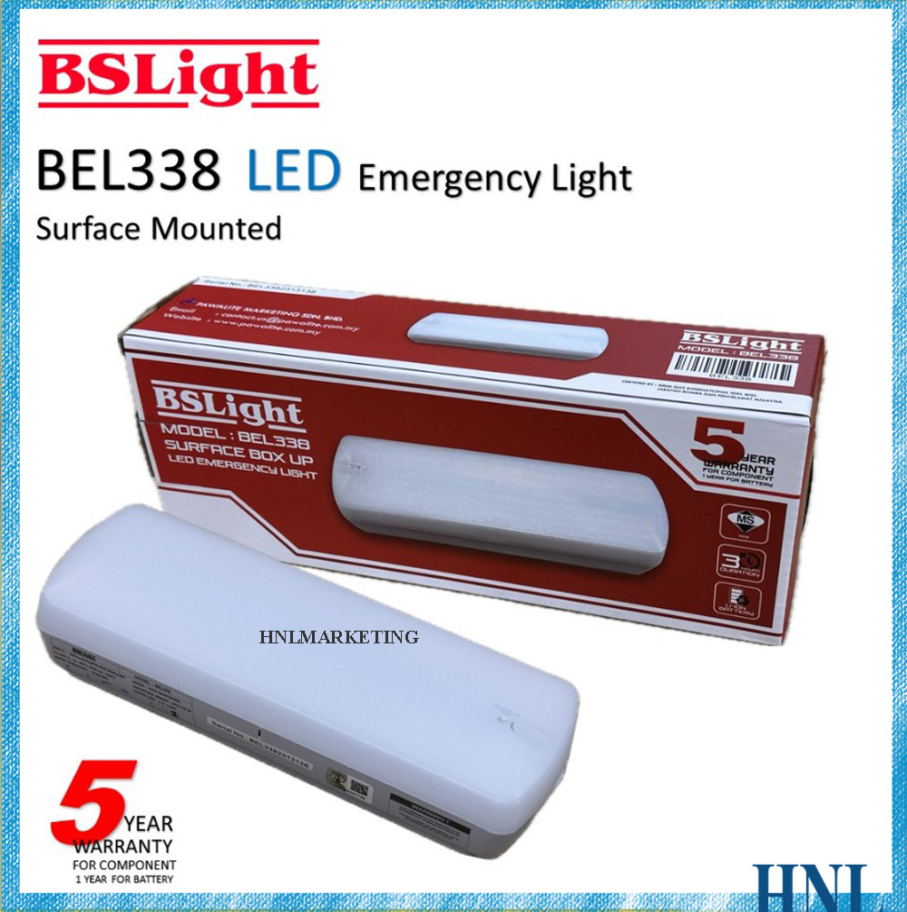 BSLIGHT LED EMERGENCY LIGHT SURFACE BOX UP SIRIM & BOMBA APPROVED ...